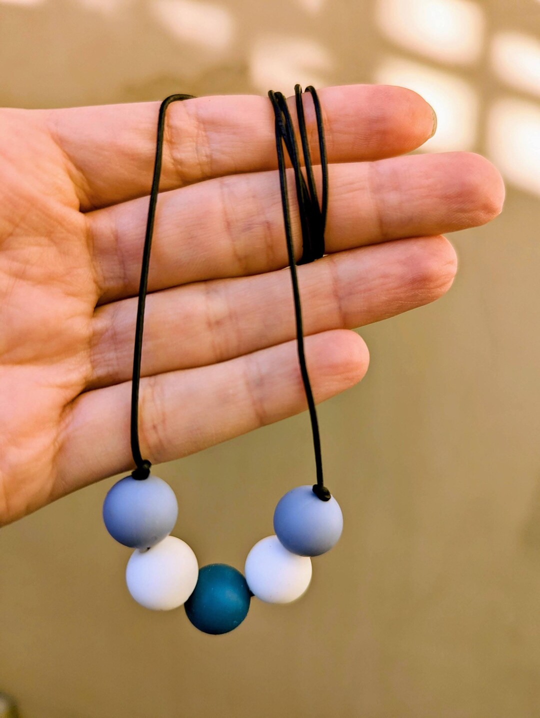 Chewable Necklace Chewerly Food Grade Silicone Beaded Necklace Stim ...