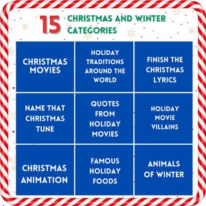 Printable Christmas Jeopardy Christmas Jeopardy Game Holiday Jeopardy ...