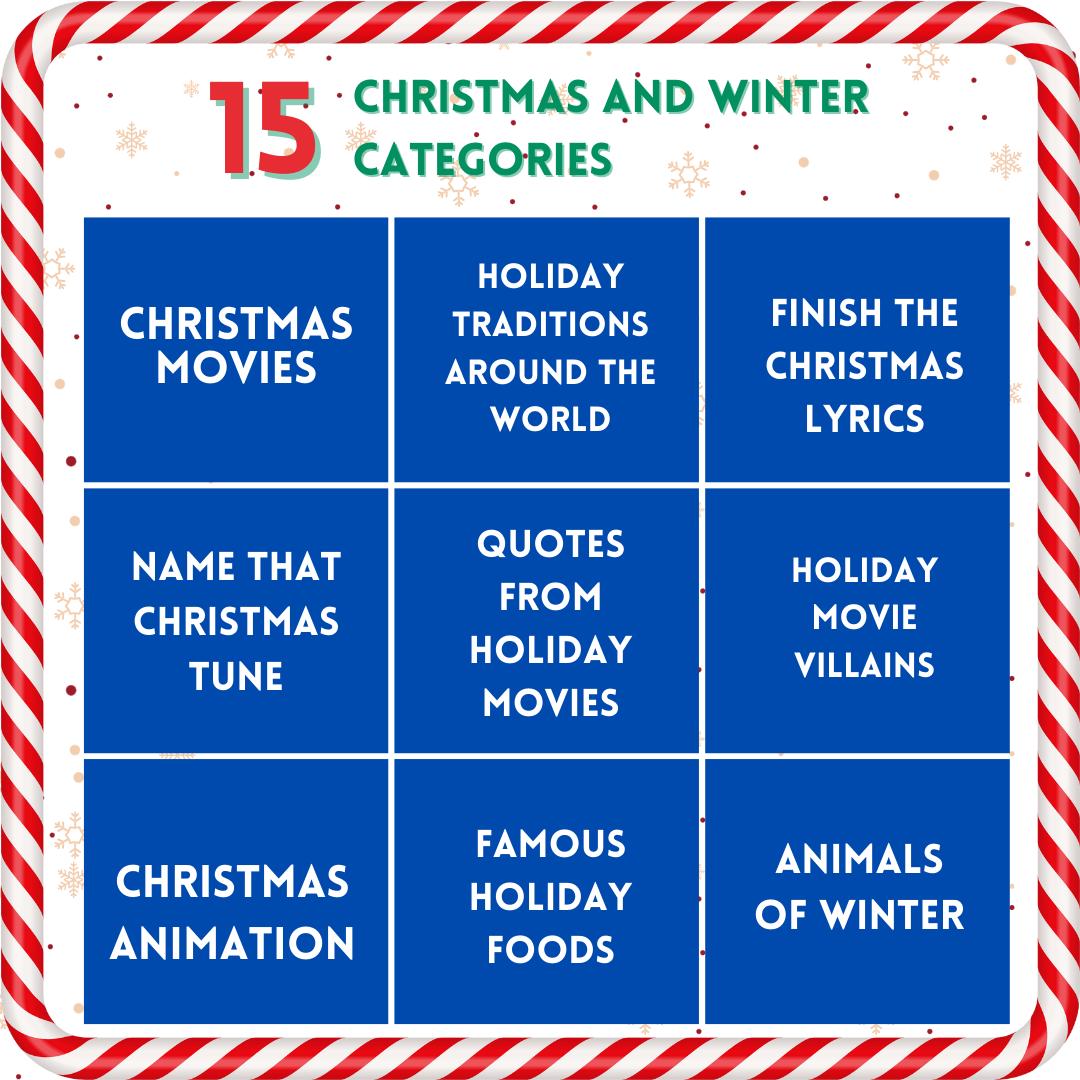 Printable Christmas Jeopardy Christmas Jeopardy Game Holiday Jeopardy ...
