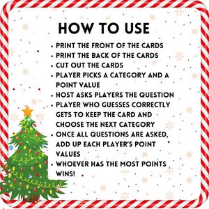 Printable Christmas Jeopardy Christmas Jeopardy Game Holiday Jeopardy ...