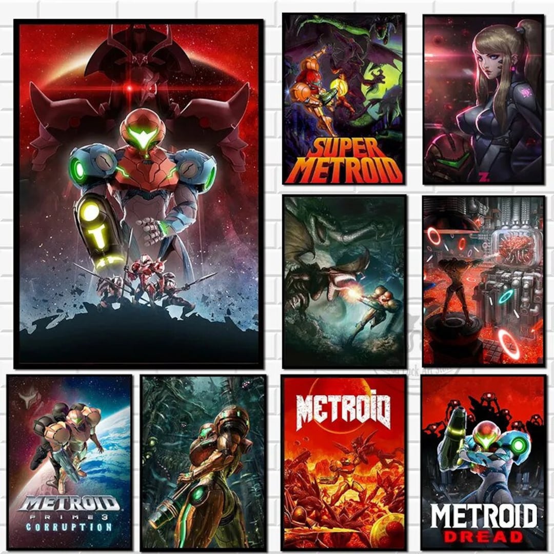 Metroid Poster-11 Models Metroid Prime Poster Metroid Art Metroid Prime ...