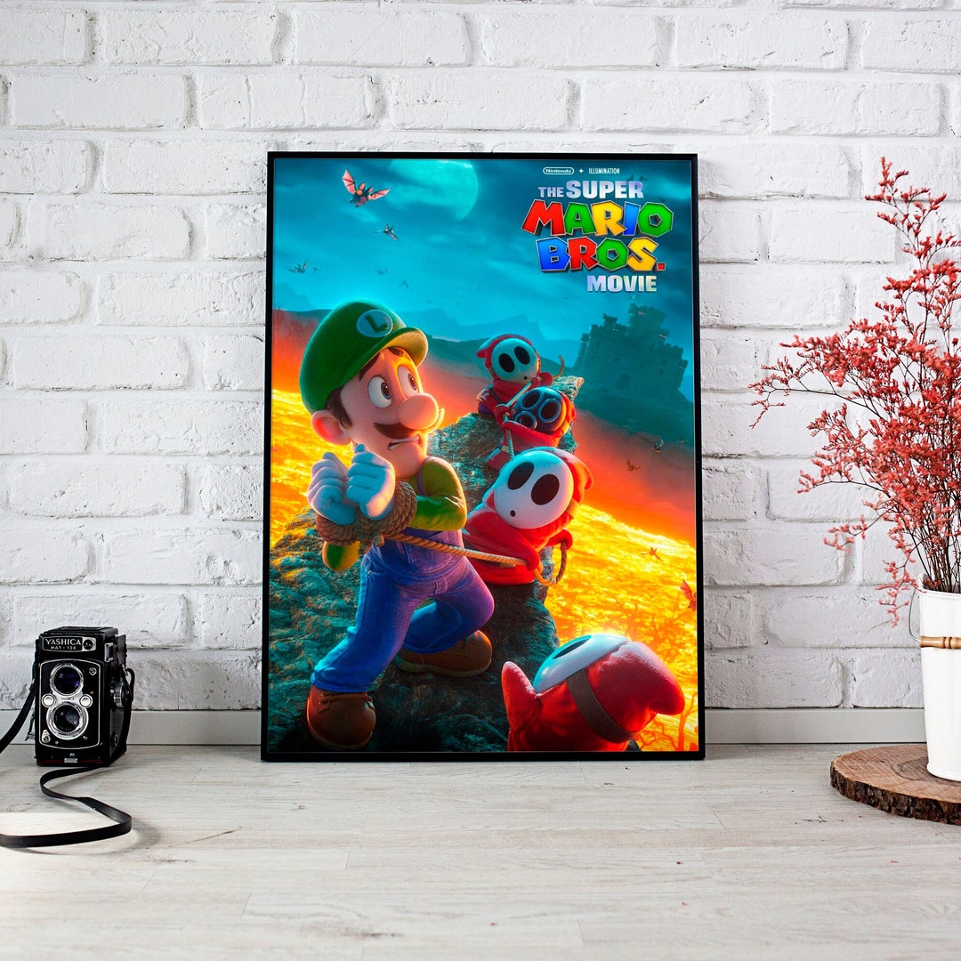 Mario Bros Poster Super Mario Bros Poster the Super Mario - Etsy