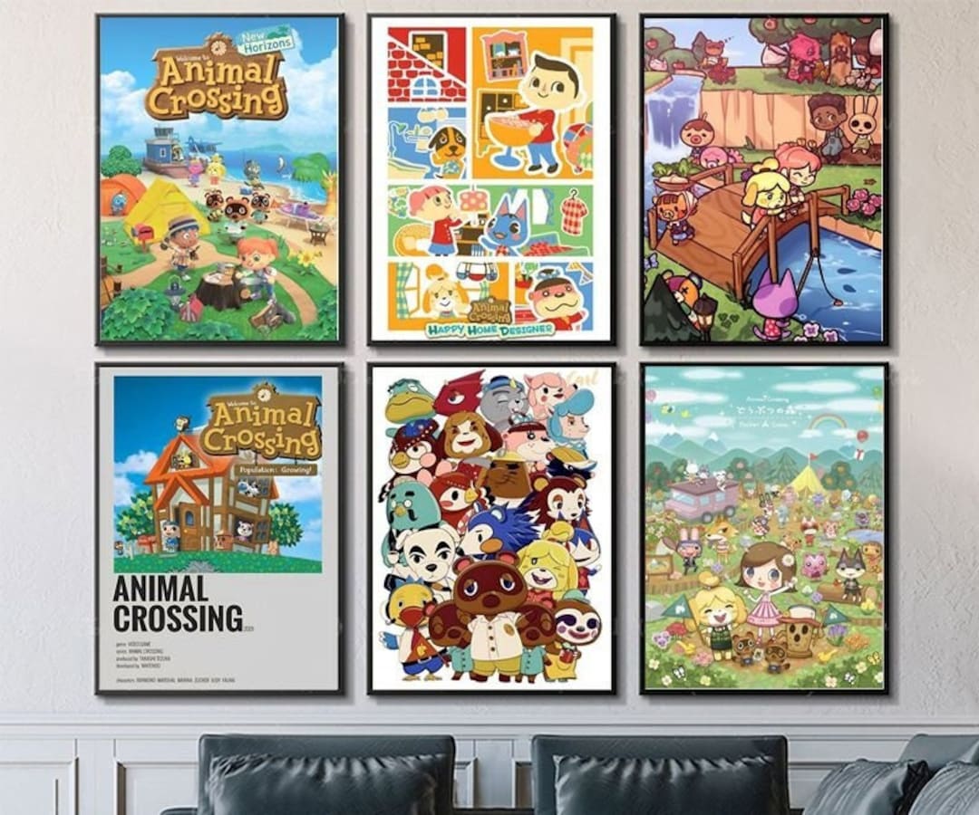 Animal Crossing Poster-9 Modelsanimal Crossing New Horizons Poster ...