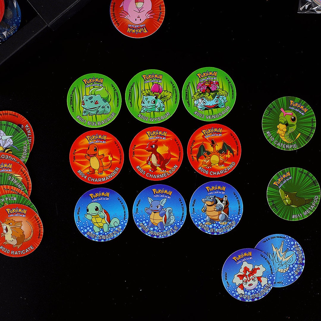 Pokemon Tazos-160pcs Box-pokemon Tazos 1a Gen-pokemon Tazos Retro ...