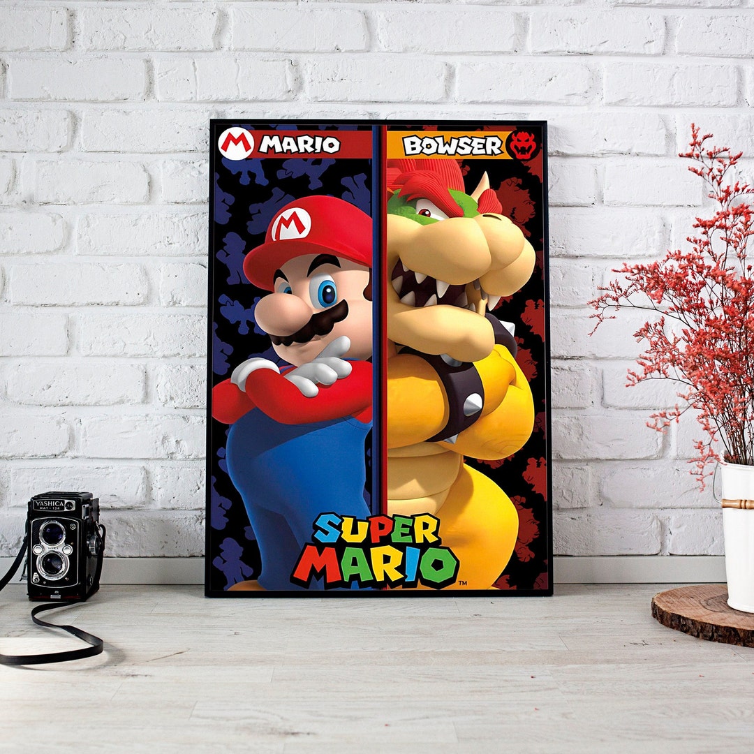 Mario Bros Poster Super Mario Bros Poster Mario Bros Retro - Etsy UK