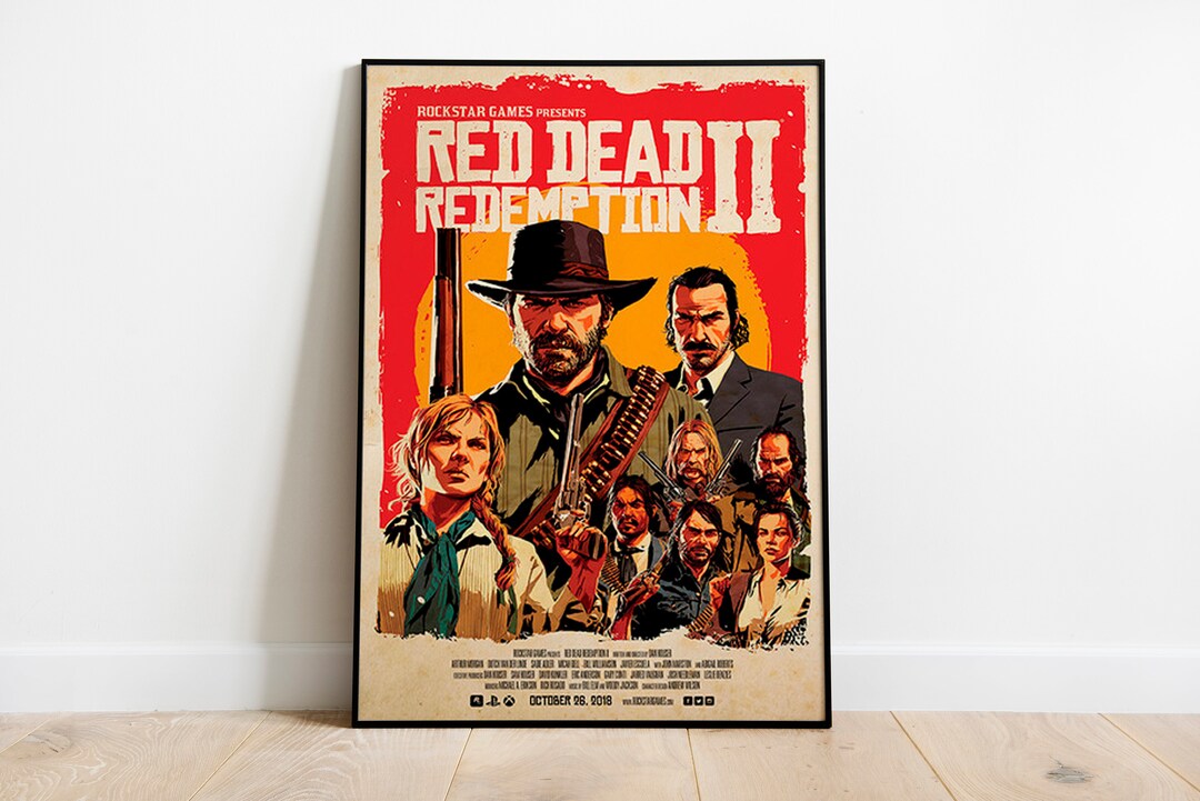 Red Dead Redemption 2 Poster Red Dead Redemption Poster - Etsy Ireland
