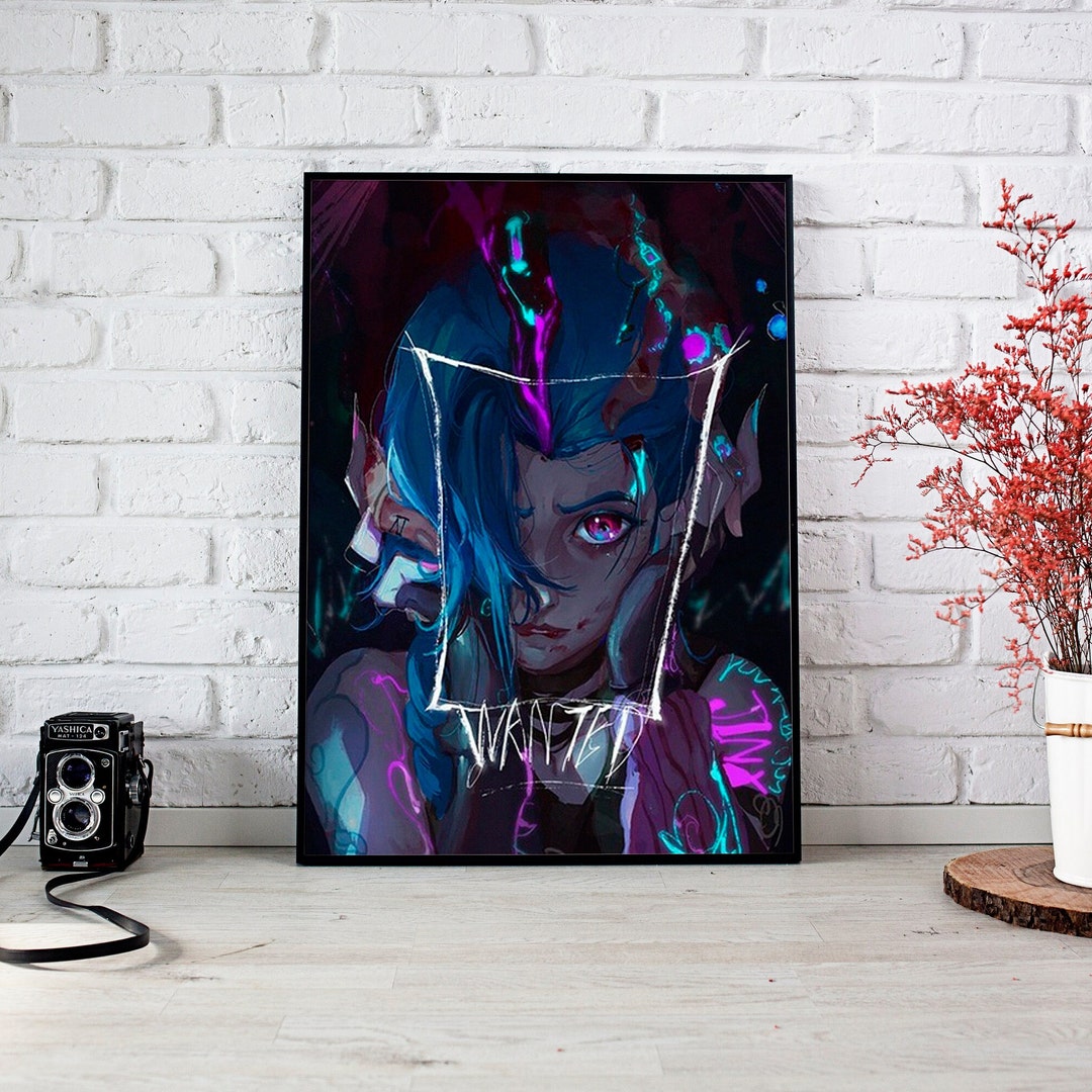 Arcane Poster League of Legends Poster Jinx Poster Arcane League of ...