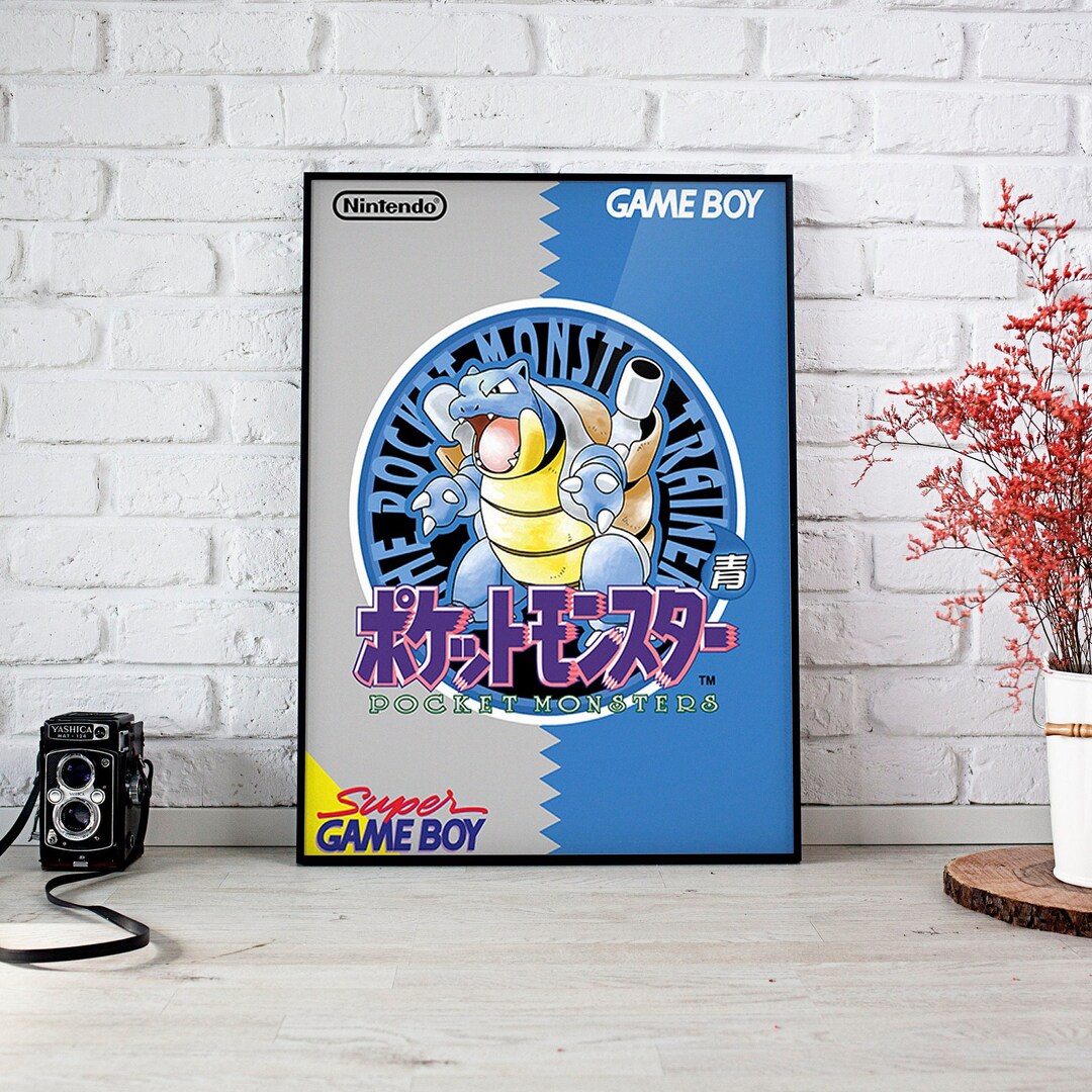 Pokemon Poster-pokemon Blue Poster-blastoise Poster-pokemon - Etsy UK