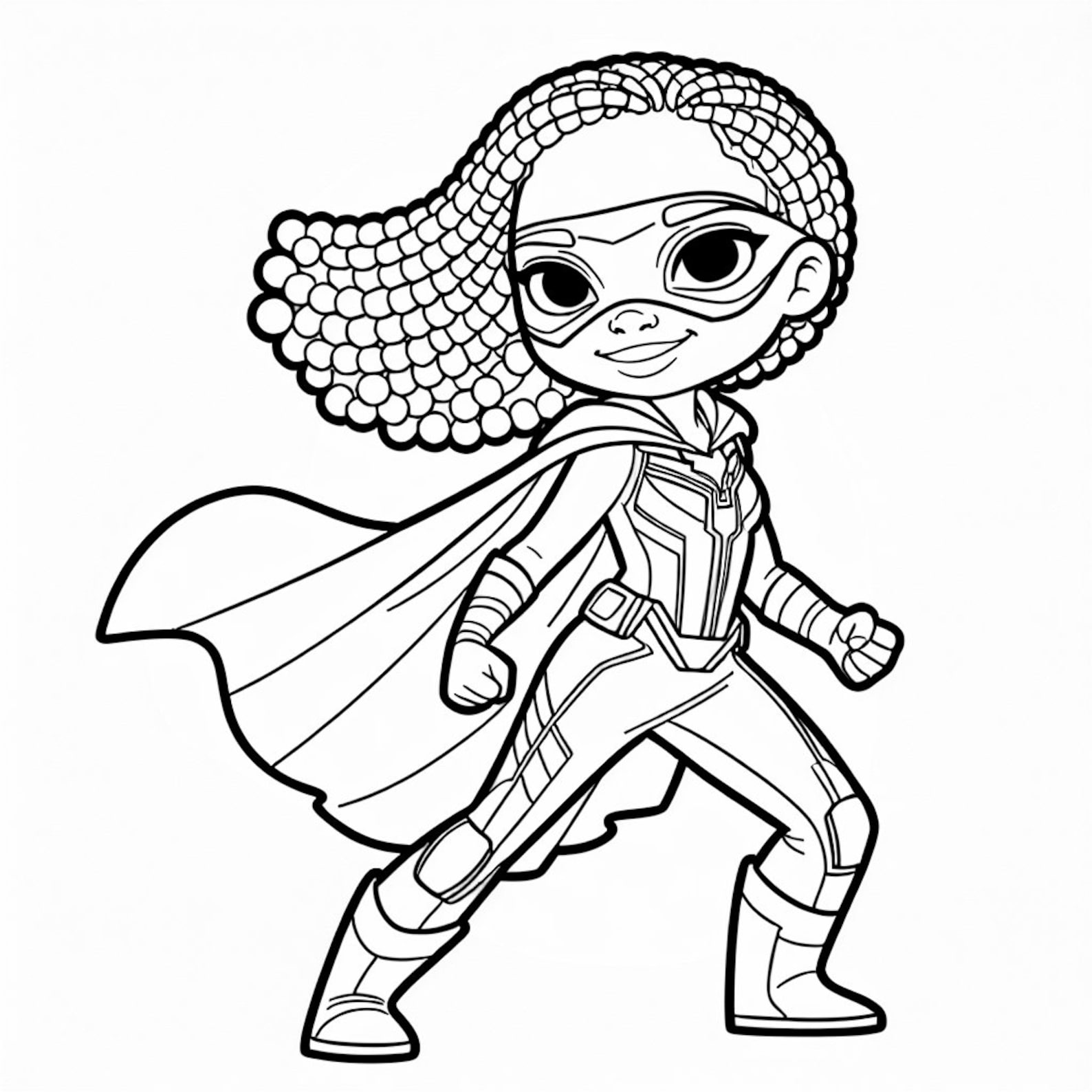 Digital Download Superhero Girl Coloring Page PNG File - Etsy Canada