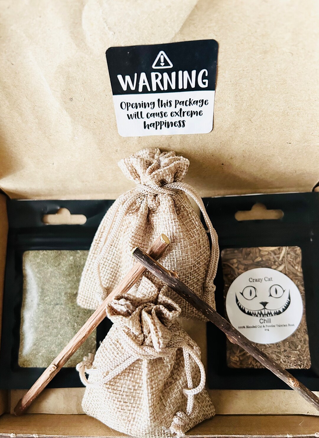 Natures Way Wild Vegan Box Two Hemp Burlap Catnip Sack Catnip Valerian ...