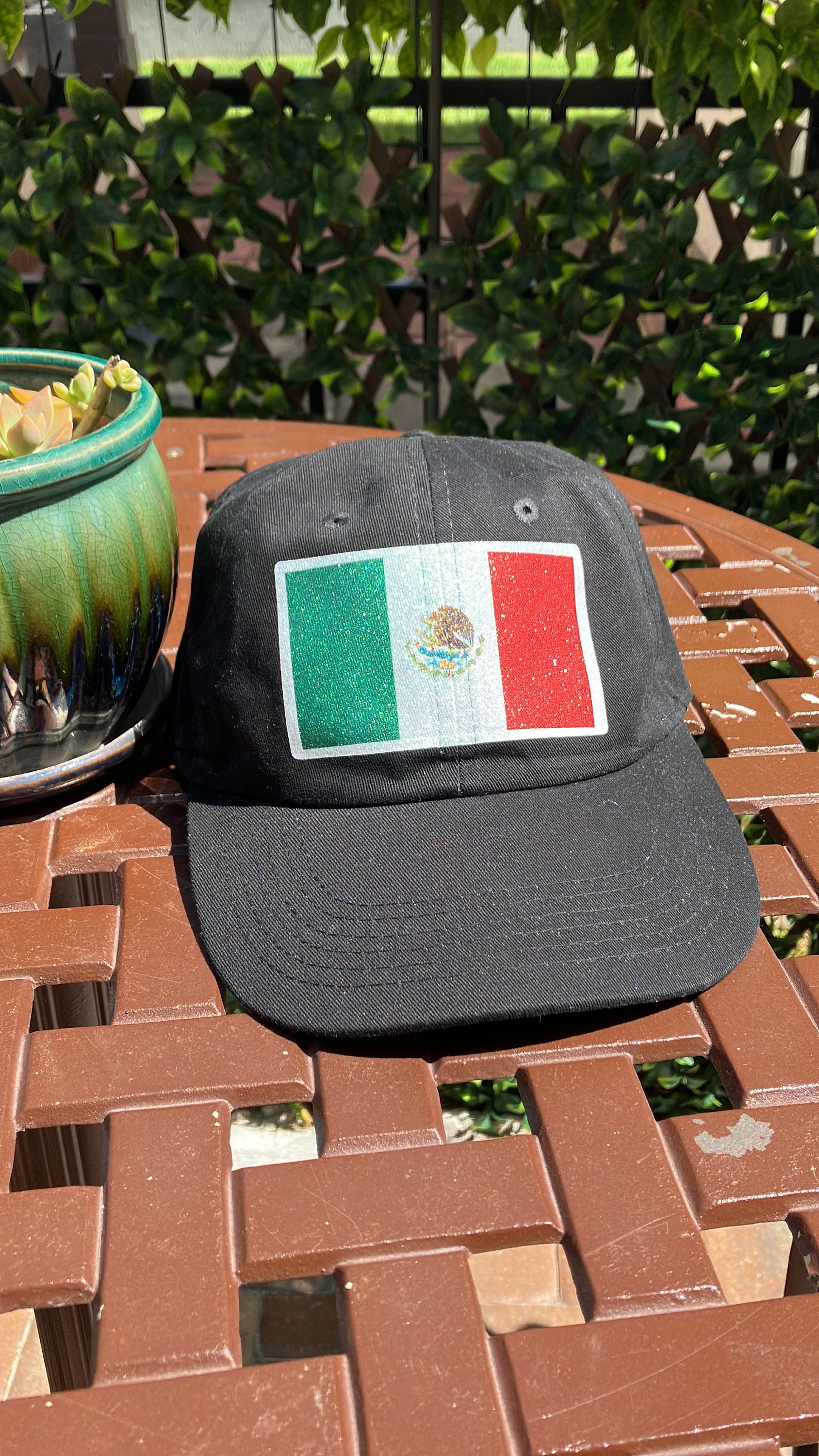 Mexican Flag Hat / Glittery Mexican Flag Hat / Mexico Hat / - Etsy