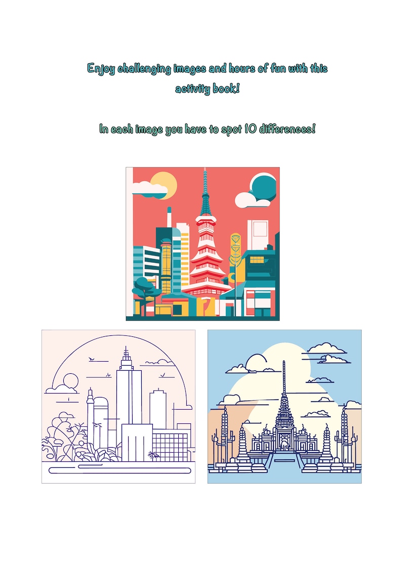 Spot the Differences: Cities Edition - Etsy