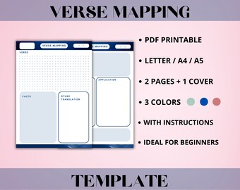 Verse Mapping Template-pdf - Etsy