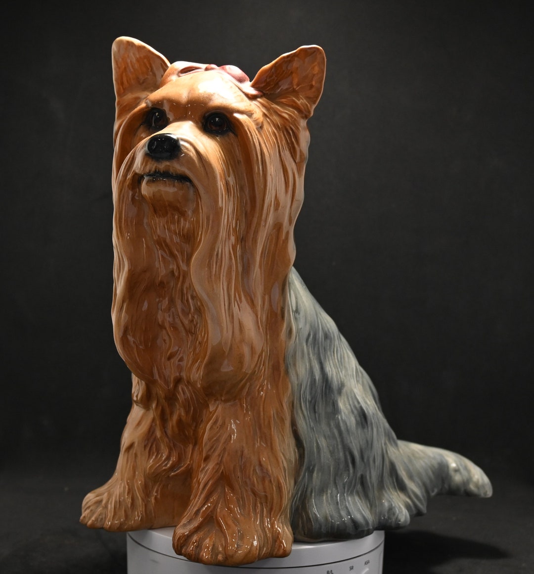 Vintage Beswick Yorkshire Terrier Figurine, Antique Ceramic Dog Statue ...