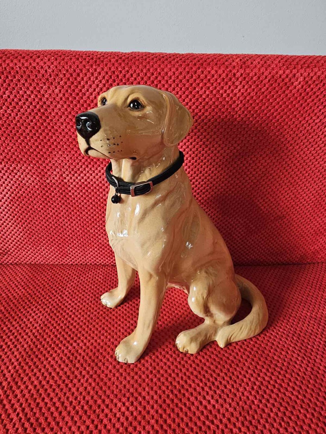 Vintage Sitting Yellow Lab Dog Figure by Beswick Pottery 'fireside ...