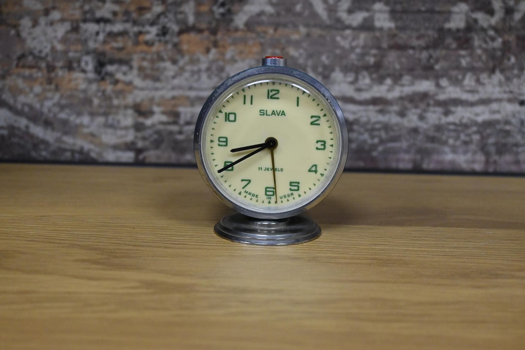 Old School Alarm Clock, Soviet Era Alarum Clock, Ussr 1980S Alarm ...