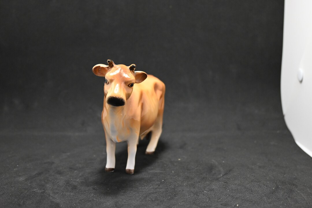 High Quality Guernsey Cow Figurine, Rustic Geng Moo-cow Home Accent ...