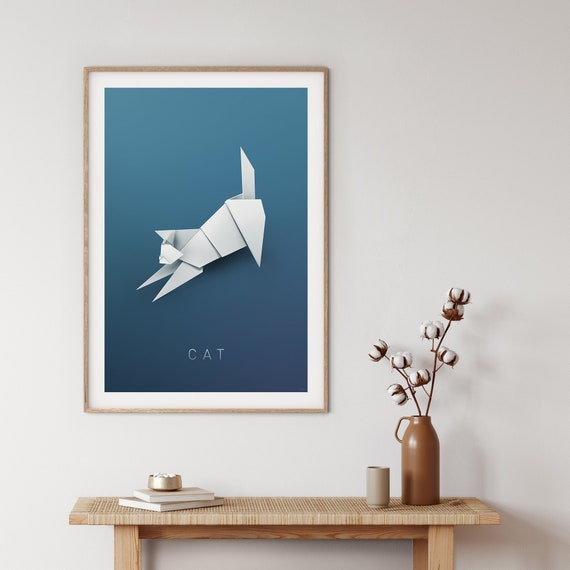 Origami Font Poster