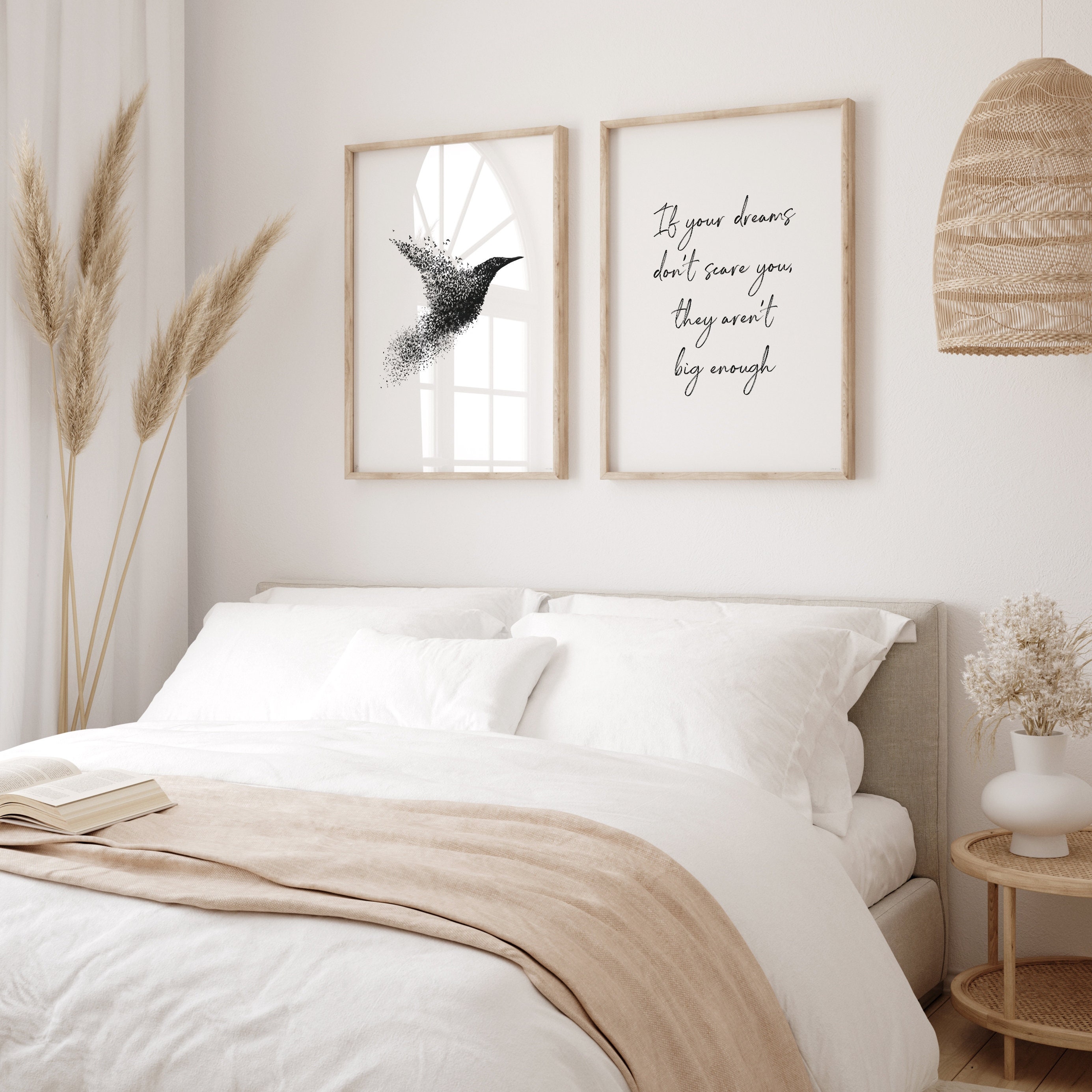 Birds in the Sky Poster • Flying Birds Print • Flock of Birds ...