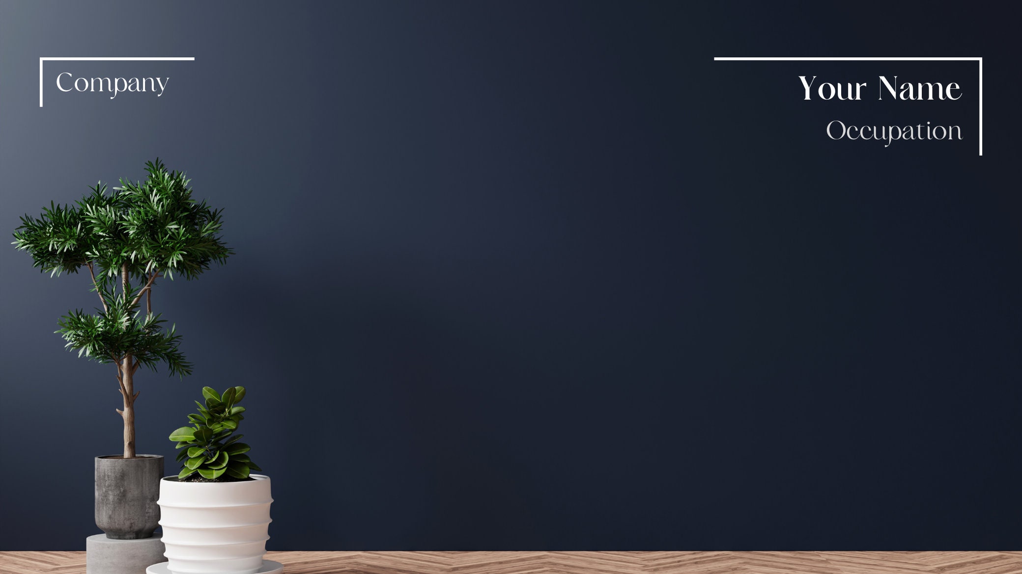 Custom Minimalist Teams/zoom Background Black Digital Canva Template ...