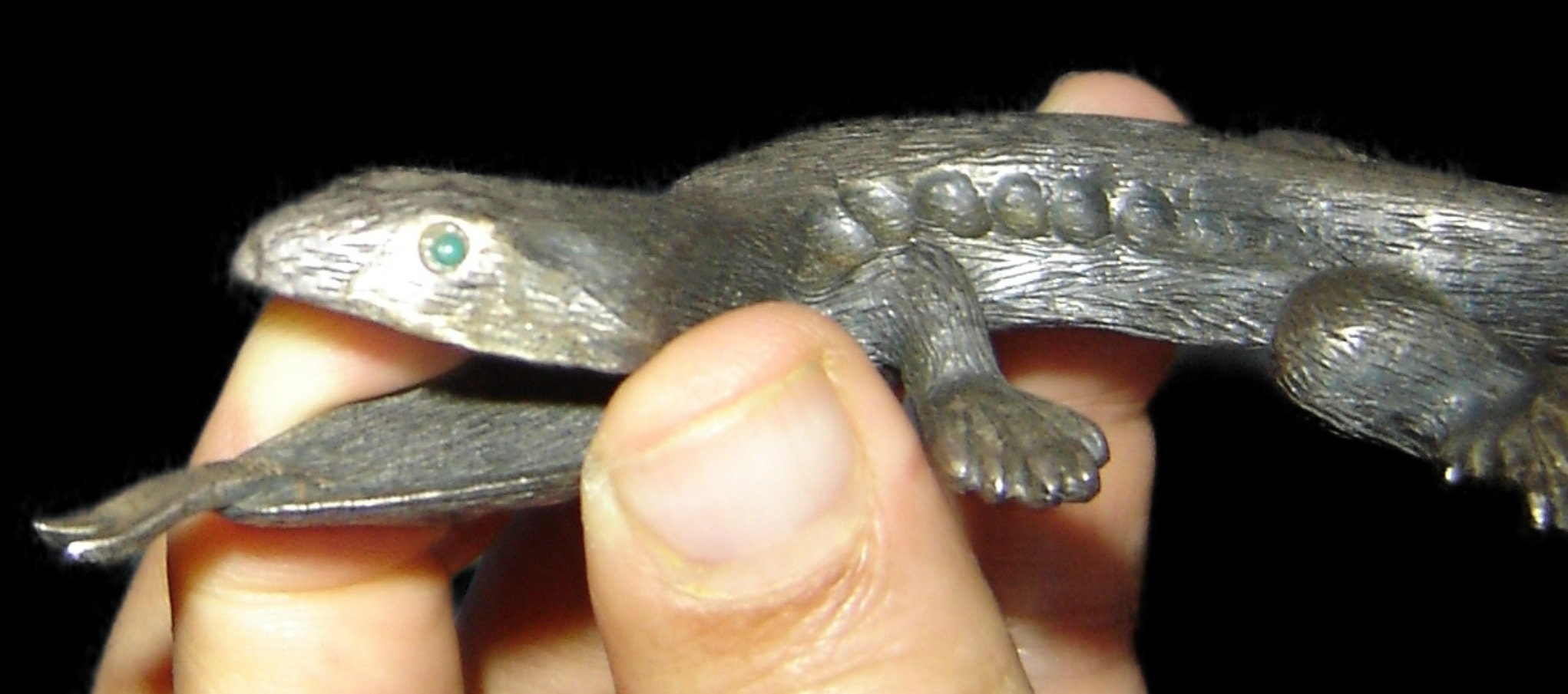 Superb Very Rare Antique Cast Iron Marked Lawson & Lawson Gecko Lizard ...