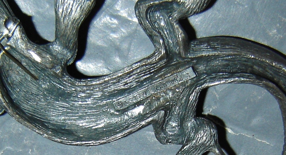 Superb Very Rare Antique Cast Iron Marked Lawson & Lawson Gecko Lizard ...