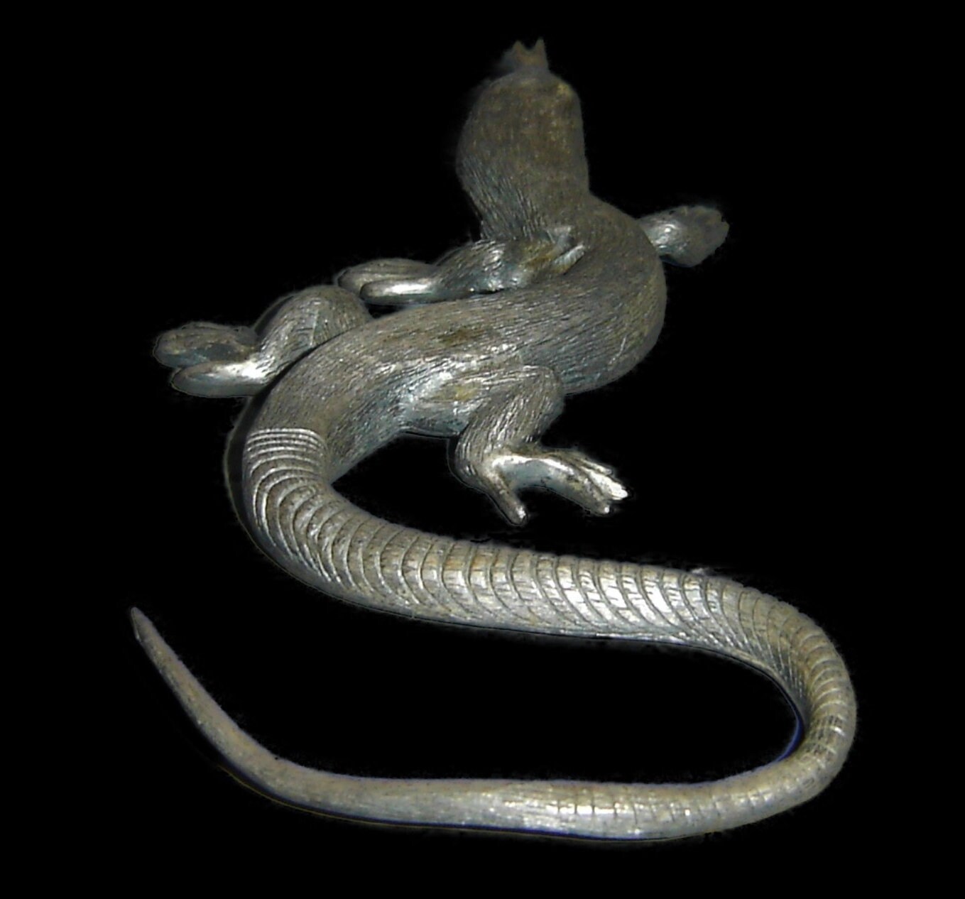 Superb Very Rare Antique Cast Iron Marked Lawson & Lawson Gecko Lizard ...