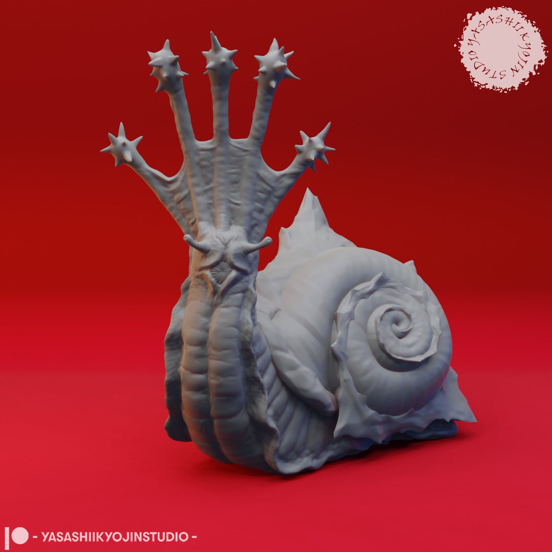 Flail Snail 3D Printed Mini for Tabletop Gaming, Dungeons and Dragons ...