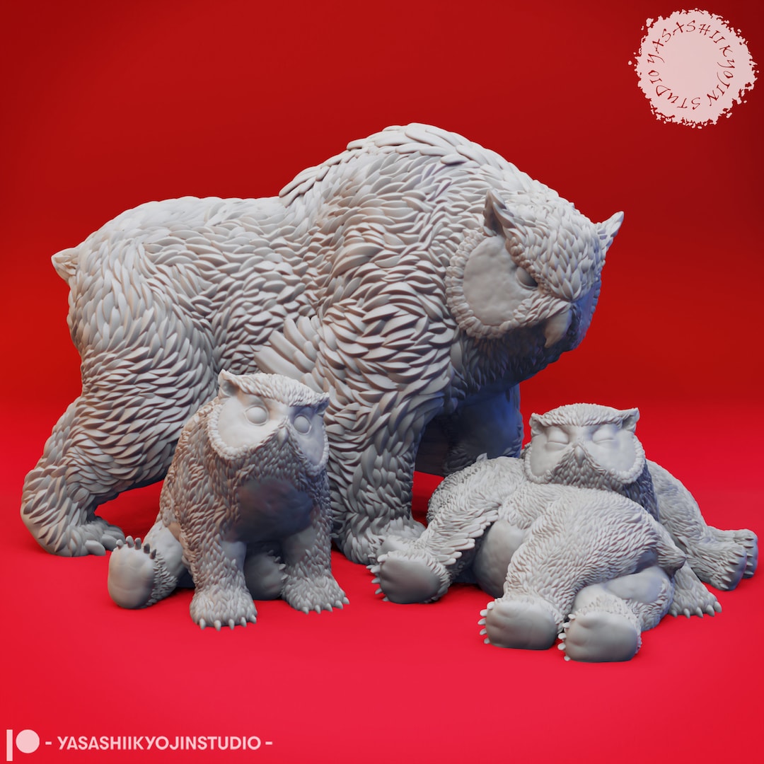 Owlbear Den - Bundle - 3D Printed Minis for Tabletop Gaming, Dungeons ...