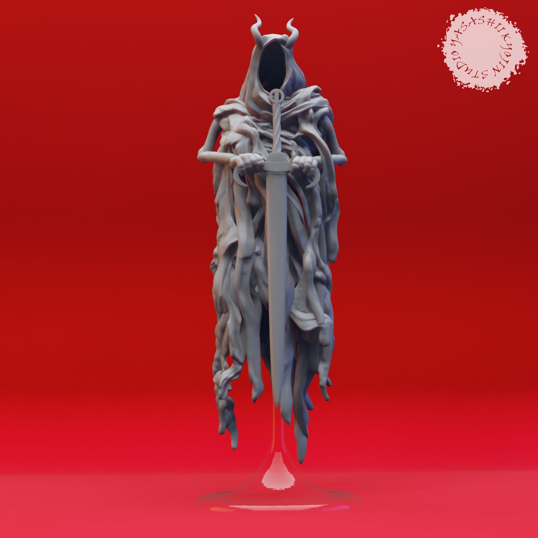 Wraith Sword 3D Printed Mini for Tabletop Gaming, Dungeons and Dragons ...