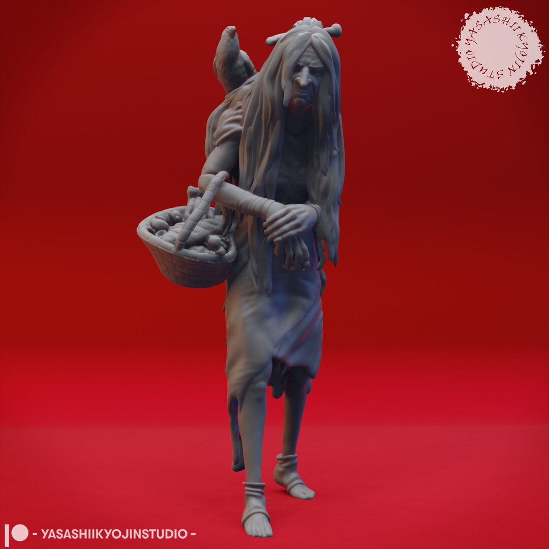 Hag - Green - 3D Printed Mini for Tabletop Gaming, Dungeons and Dragons ...