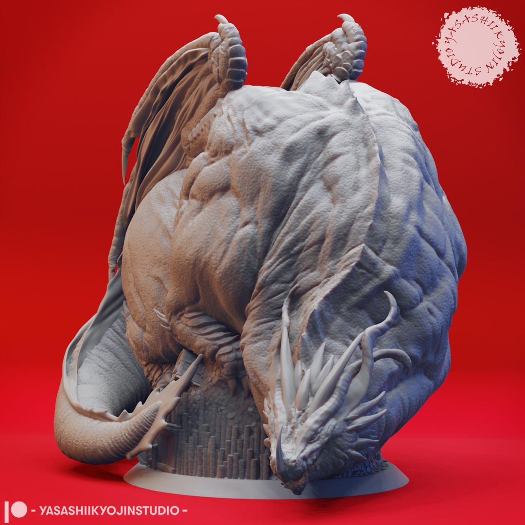 Dragon - Themberchaud - 3D Printed Mini for Tabletop Gaming, Dungeons ...
