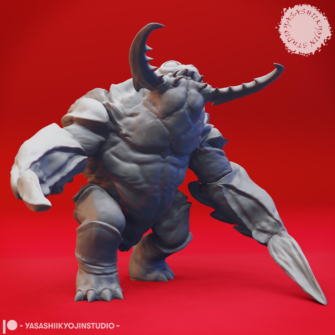Umber Hulk Screeching 3D Printed Mini for Tabletop Gaming, Dungeons and ...