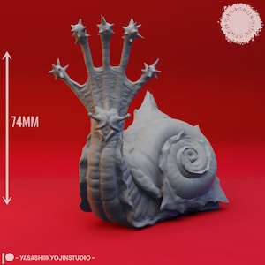 Flail Snail - 3D Printed Mini for Tabletop Gaming, Dungeons and Dragons ...