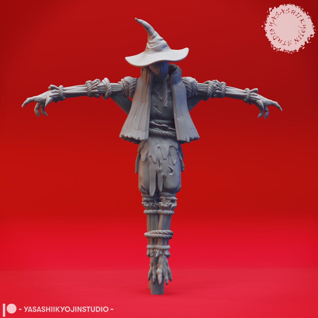 Scarecrow - Field - 3D Printed Minis for Tabletop Gaming, Dungeons and ...
