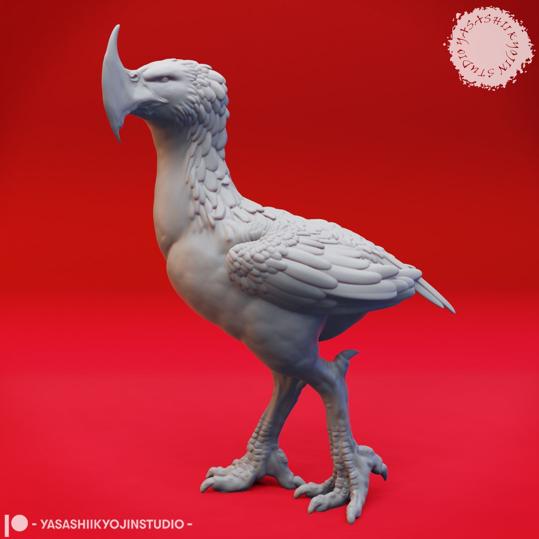 Axe Beak - 3D Printed Mini for Tabletop Gaming, Dungeons and Dragons ...