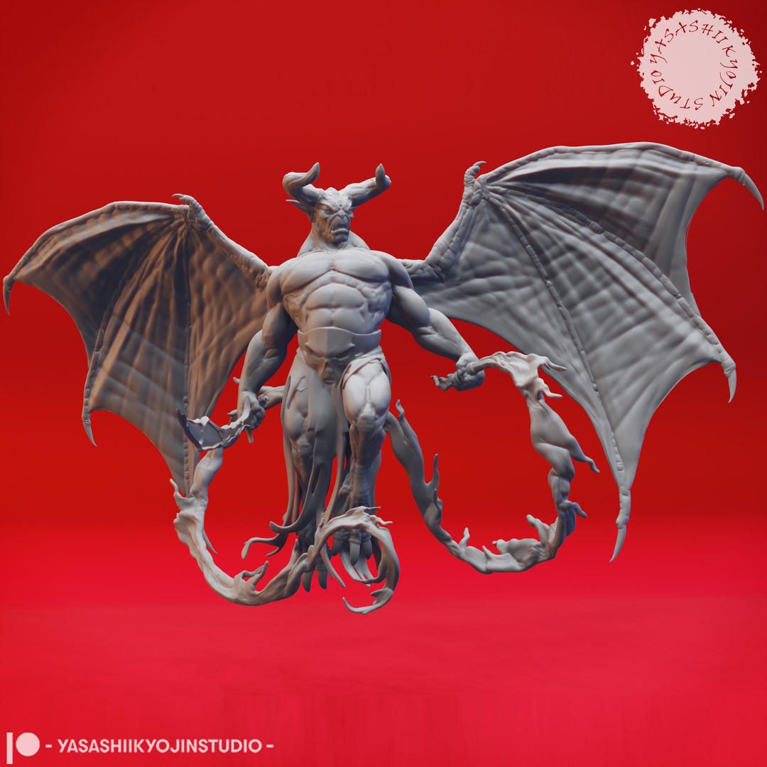 Balor 3D Printed Mini for Tabletop Gaming, Dungeons and Dragons ...