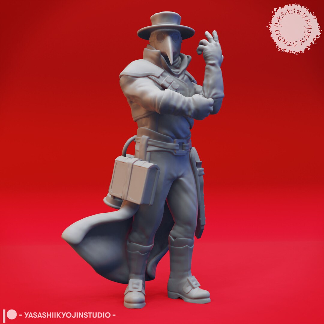Plague Doctor Artificer - 3D Printed Mini for Tabletop Gaming, Dungeons ...