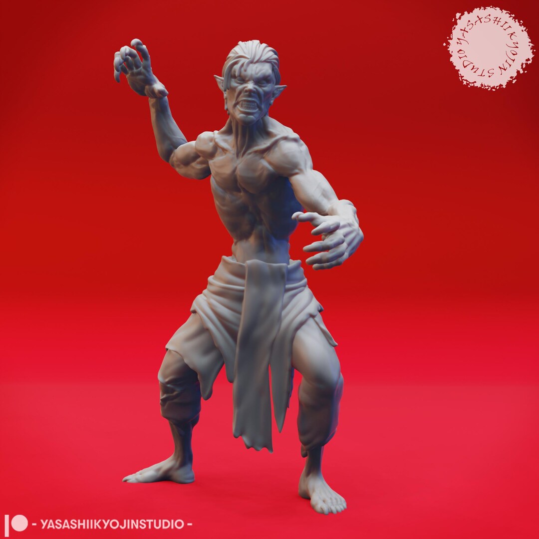 Vampire Spawn - Swiping - 3D Printed Mini for Tabletop Gaming, Dungeons ...