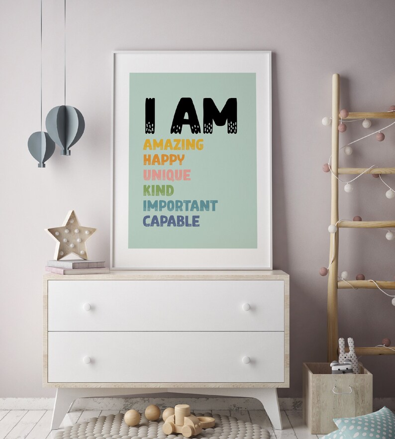 Motivational Children's Poster I Positive Message Poster Set - Etsy