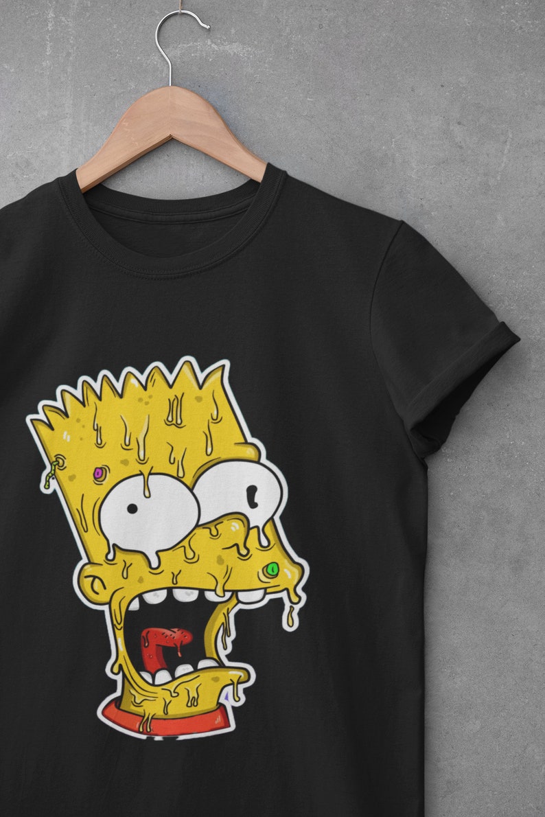 Bart Simpson Shirt Bart Simpson Custom Tee Simpsons Shirt - Etsy