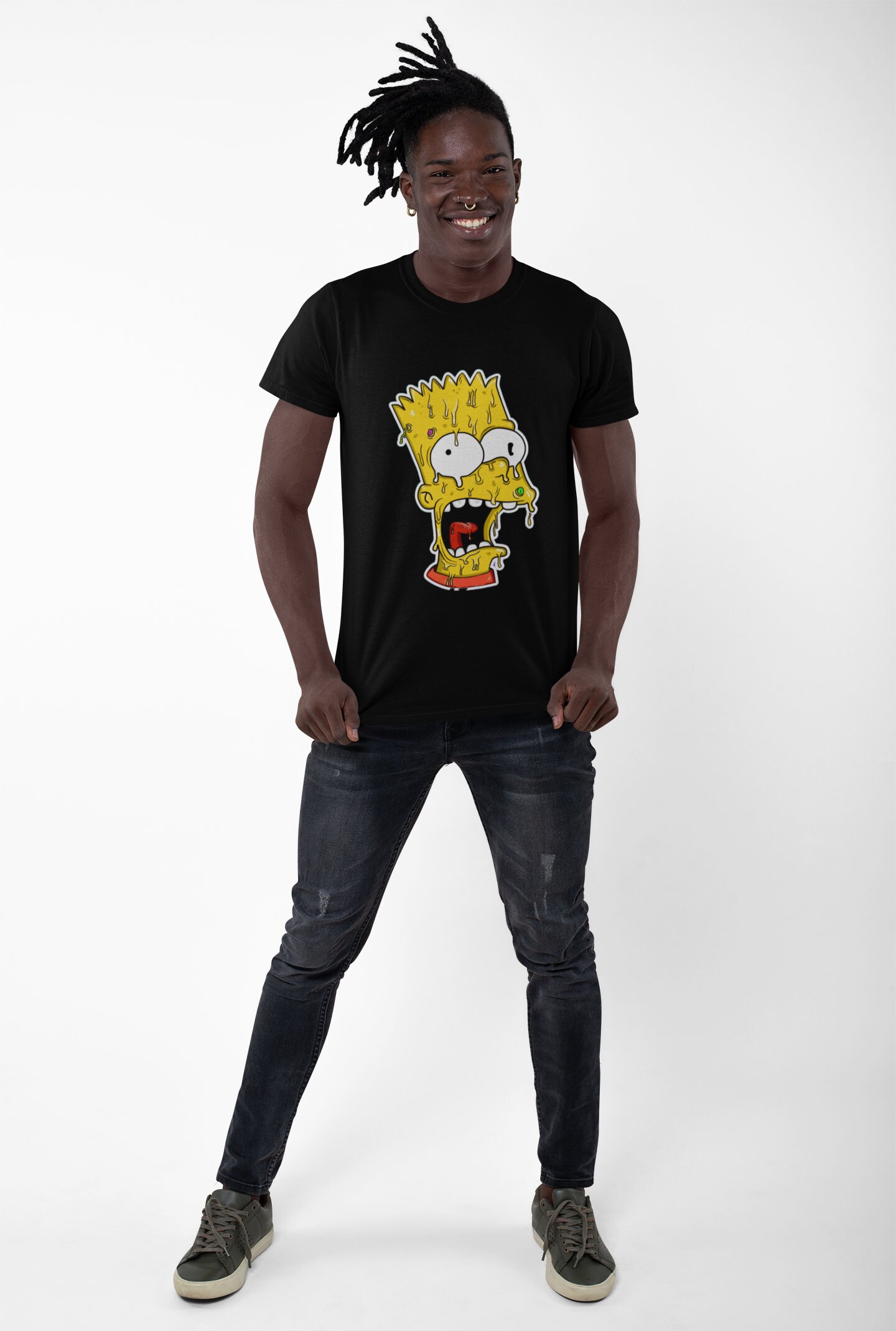 Bart Simpson Shirt Bart Simpson Custom Tee Simpsons Shirt - Etsy
