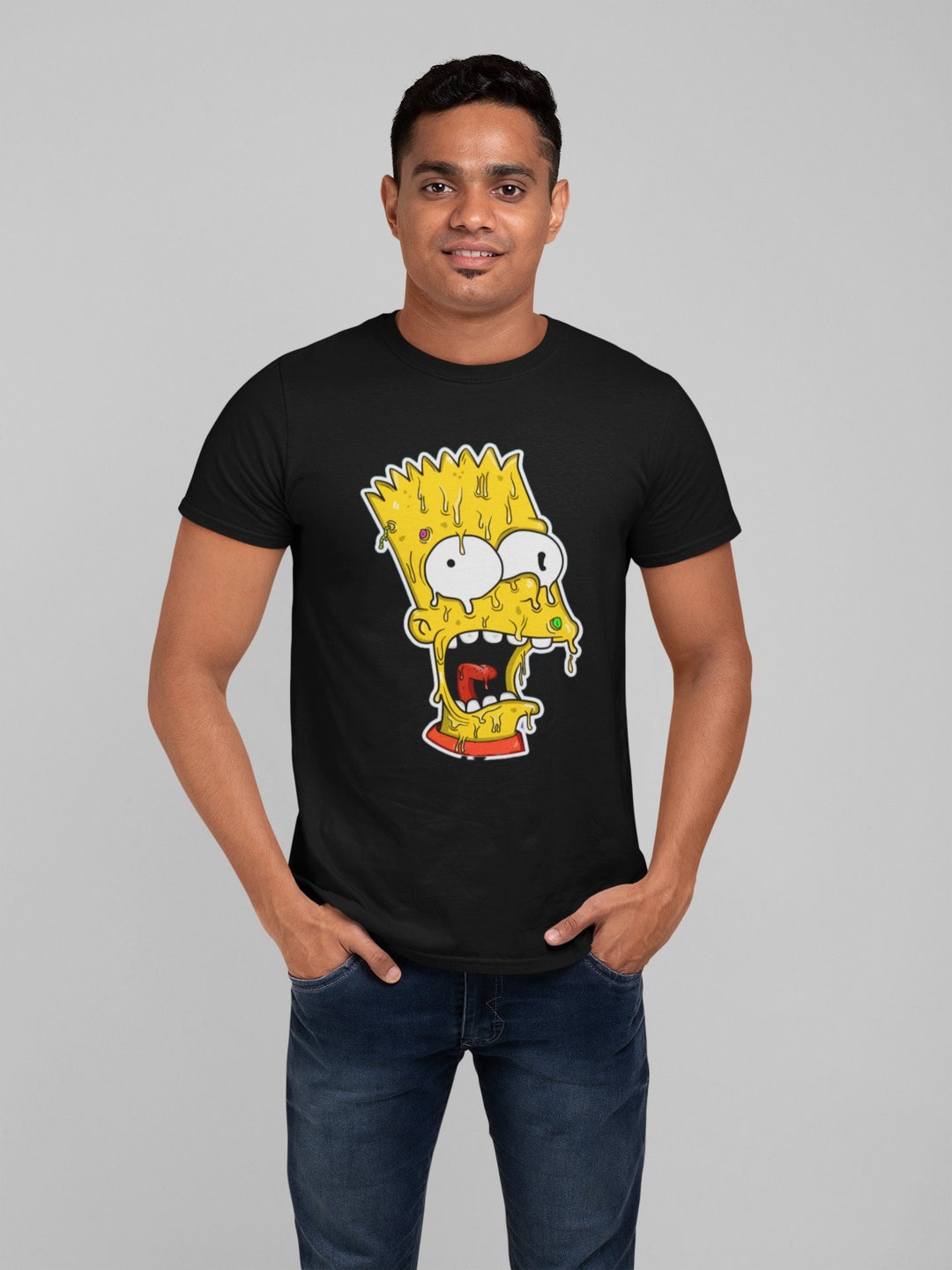 Bart Simpson Shirt Bart Simpson Custom Tee Simpsons Shirt - Etsy