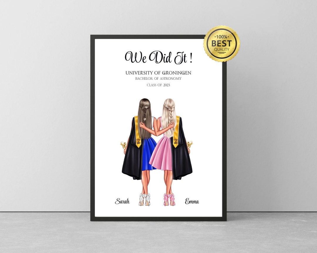 Best Friend Graduation Gift - Personalized Graduation Gift for Her ...