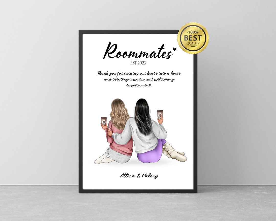 College Dorm Gift Custom Roomie Gift Personalized Roommate - Etsy