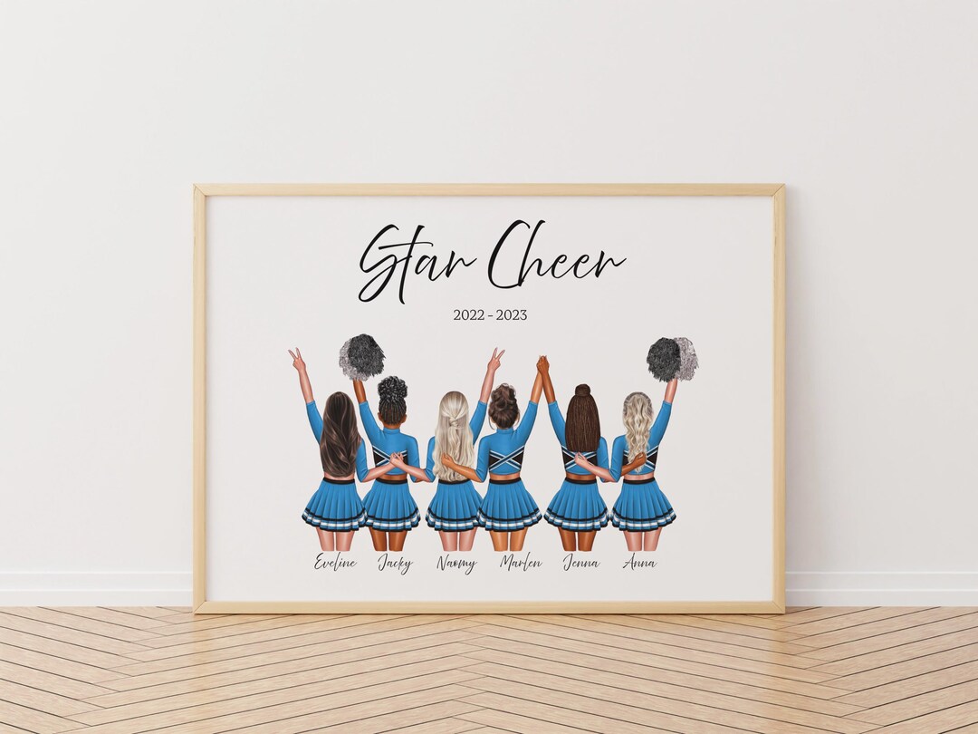 Cheer Gift, Cheerleaders Print, Personalized Cheerleader Gifts, Cheer ...