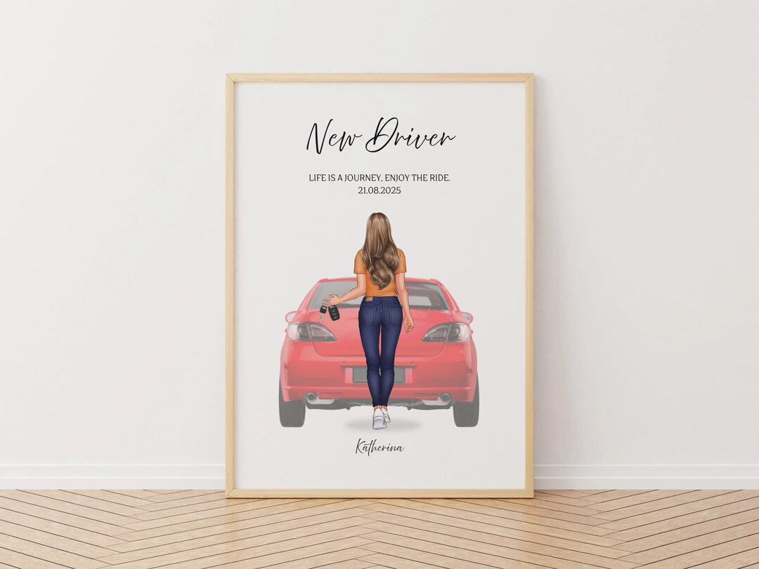 Passed Driving License Print ,personalized Poster Card for Driving ...