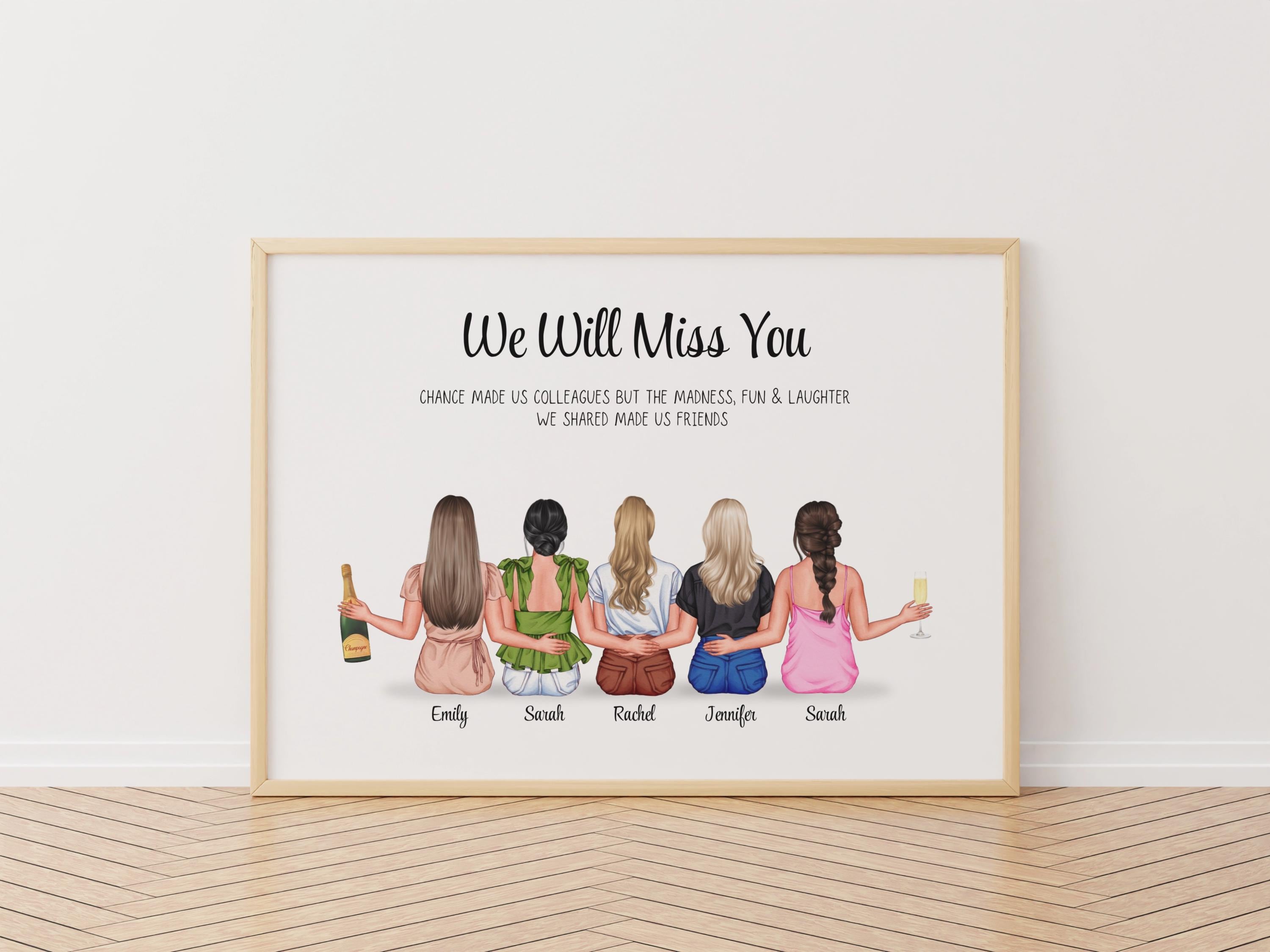 Colleague Leaving Gift, Friendship Print, Co-worker Gifts, Retirement ...