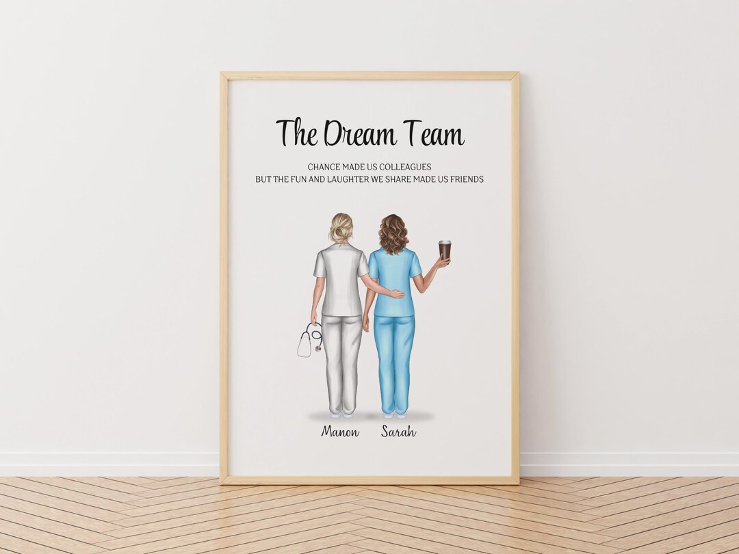 Personalised Nurse Print, Nurse Gift, Best Friend Print, Vet Gift ...
