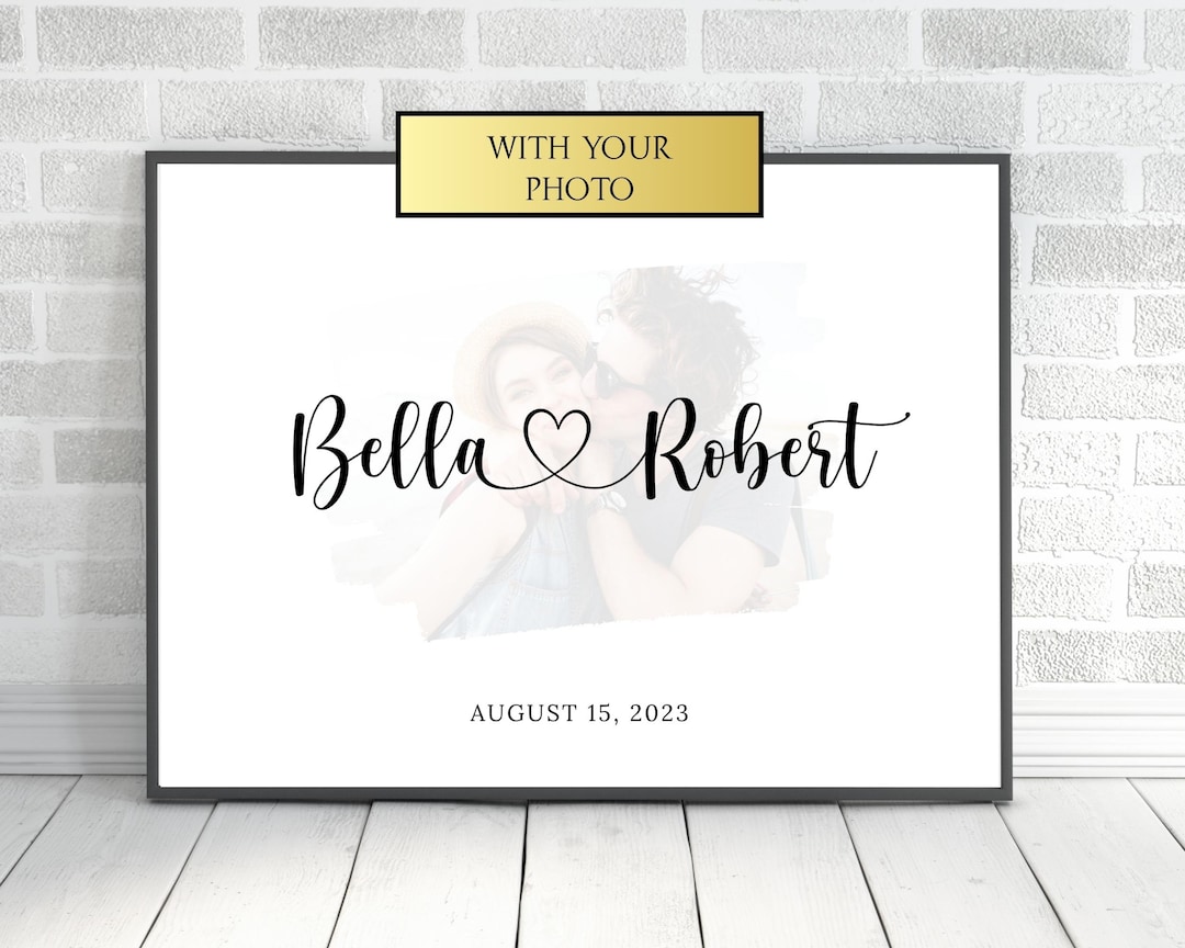 Heart Couple Names Printable Art Template, Personalized Heart Name Art ...